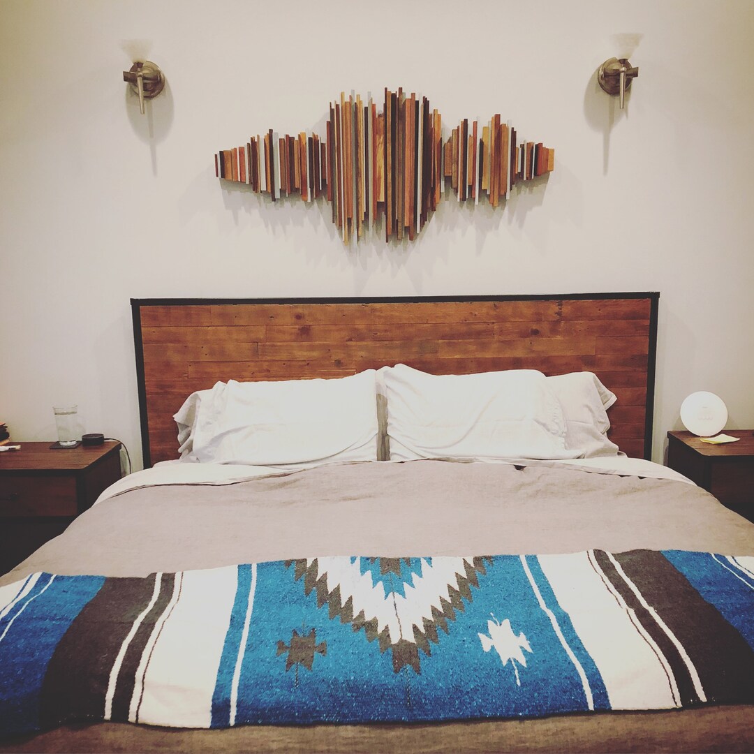 52 Inch Custom Sound Wave Art, Wood Soundwave Wall Sculpture, Song Art ...