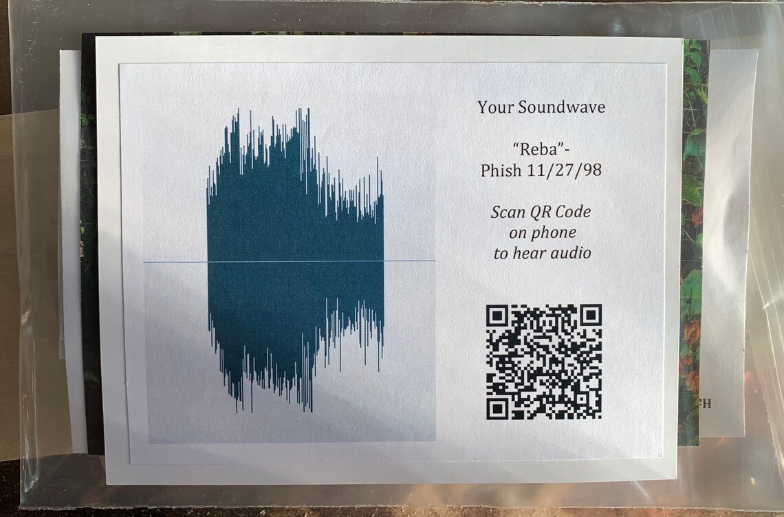Phish Reba ‘98 Song Sound Wave Art, Wood Soundwave Wall Sculpture ...