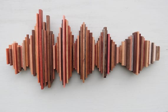 20 Inch Custom Sound Wave Art Wood Soundwave Wall Sculpture - Etsy