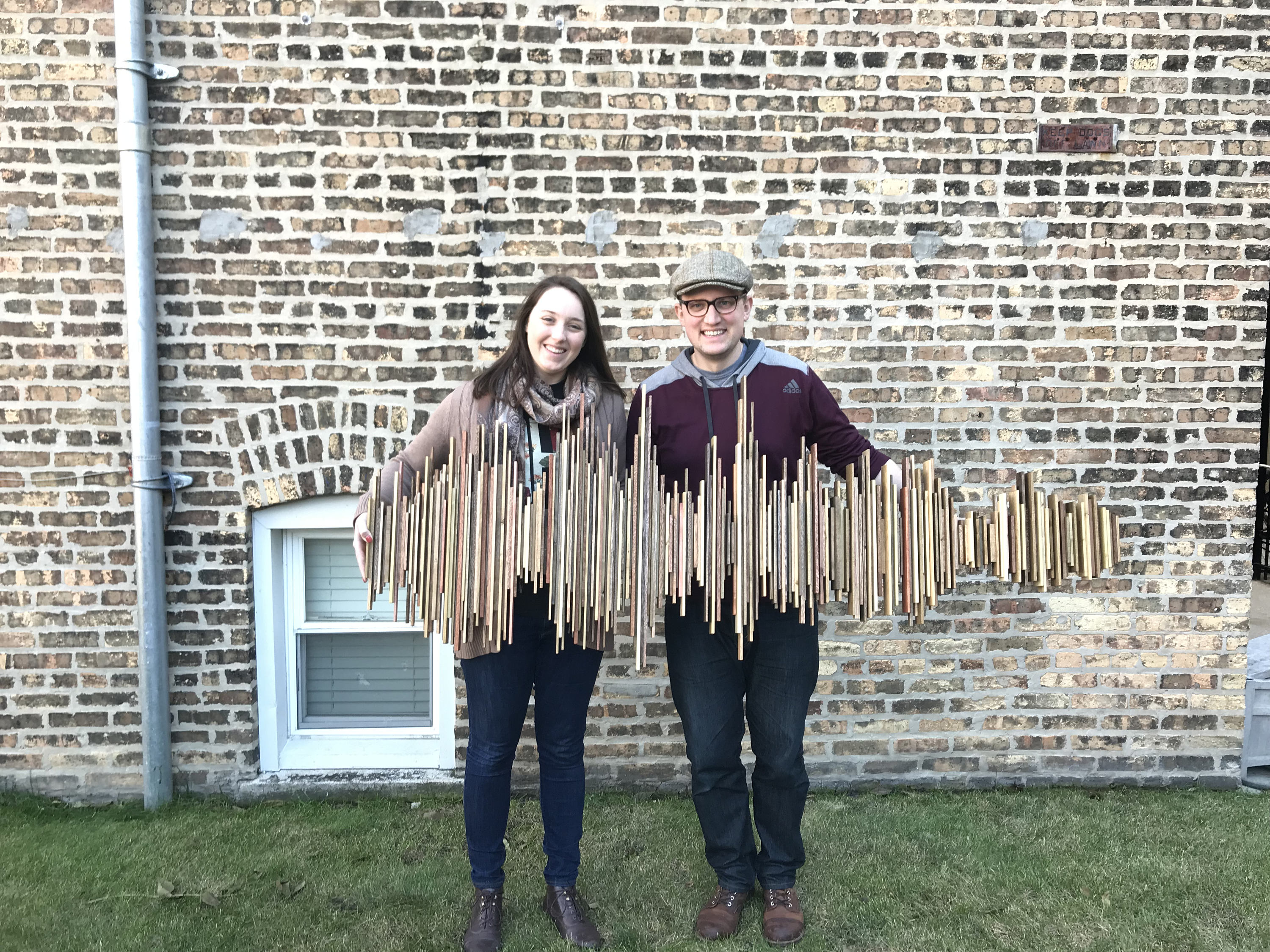 Custom 8 ft Wood Soundwave Wall Sculpture, Sound Wave Art, Based on Any ...