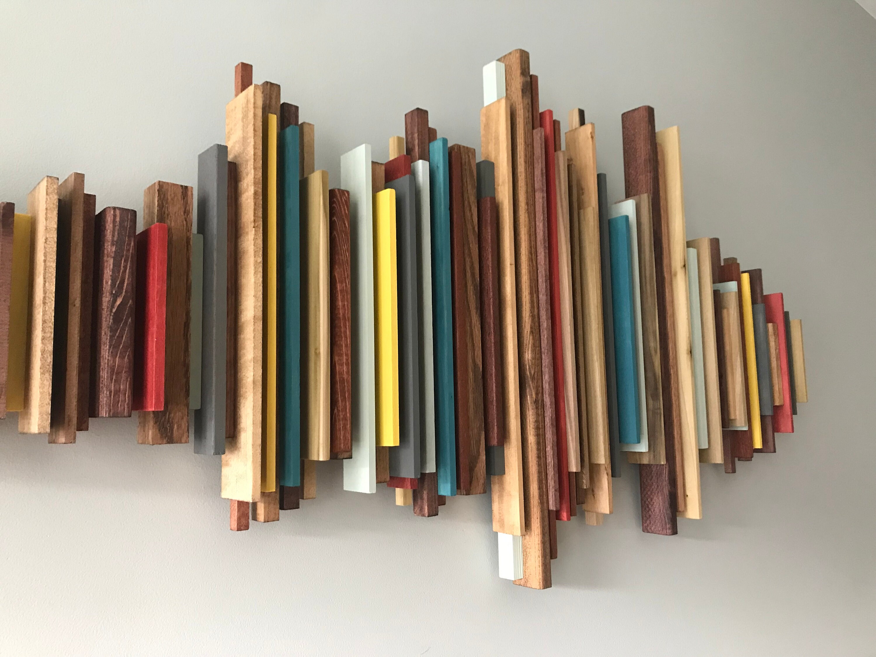 Custom 30 inch Wood Soundwave Wall Sculpture, Sound Wave Art, Based on ...