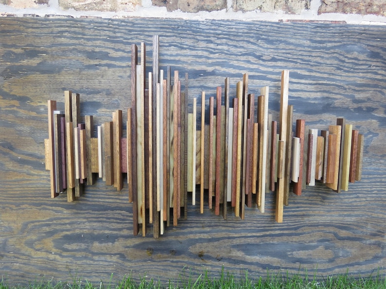Custom 2 Ft Sound Wave Art, Wood Soundwave Wall Sculpture, Song or ...