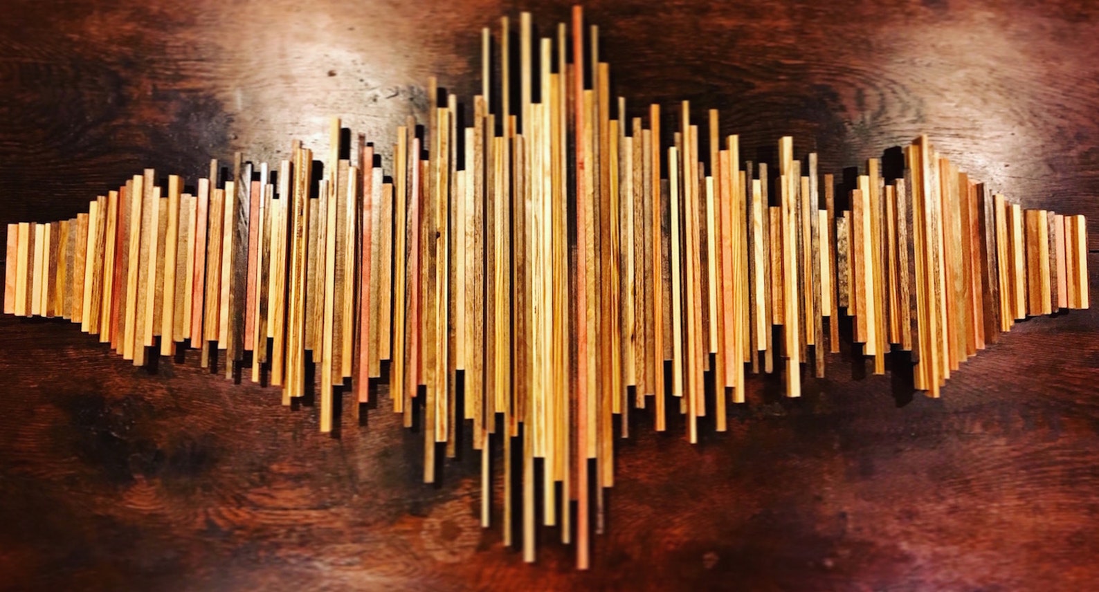 52 Inch Custom Sound Wave Art Wood Soundwave Wall Sculpture - Etsy