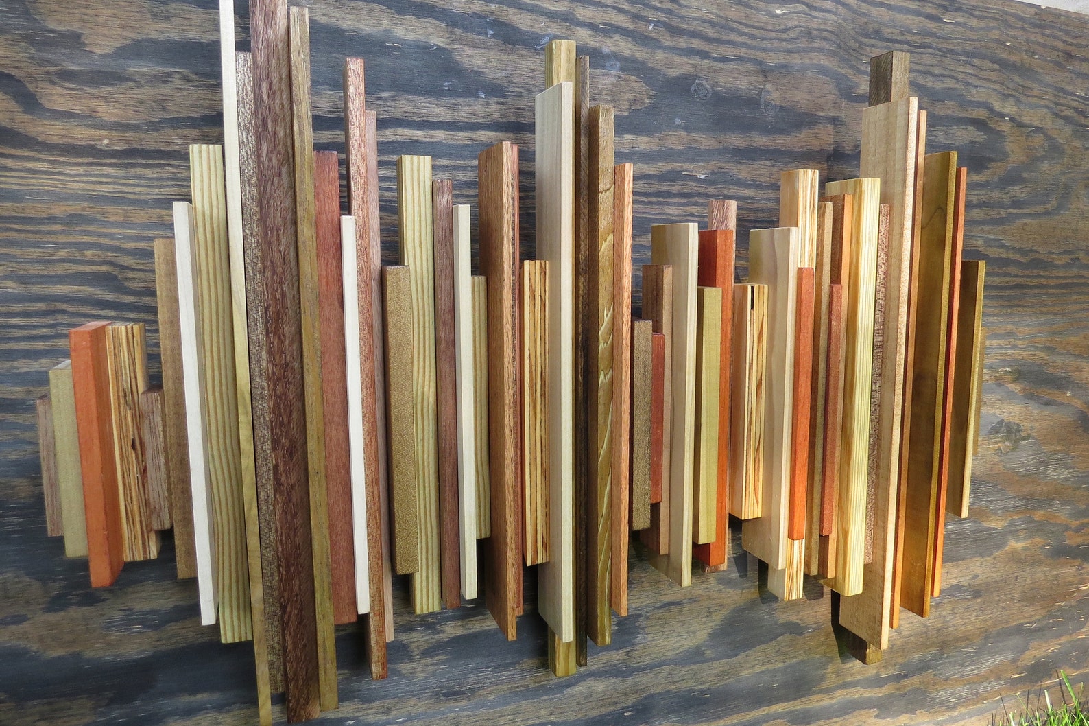 20 Inch Custom Sound Wave Art, Wood Soundwave Wall Sculpture, Waveform ...