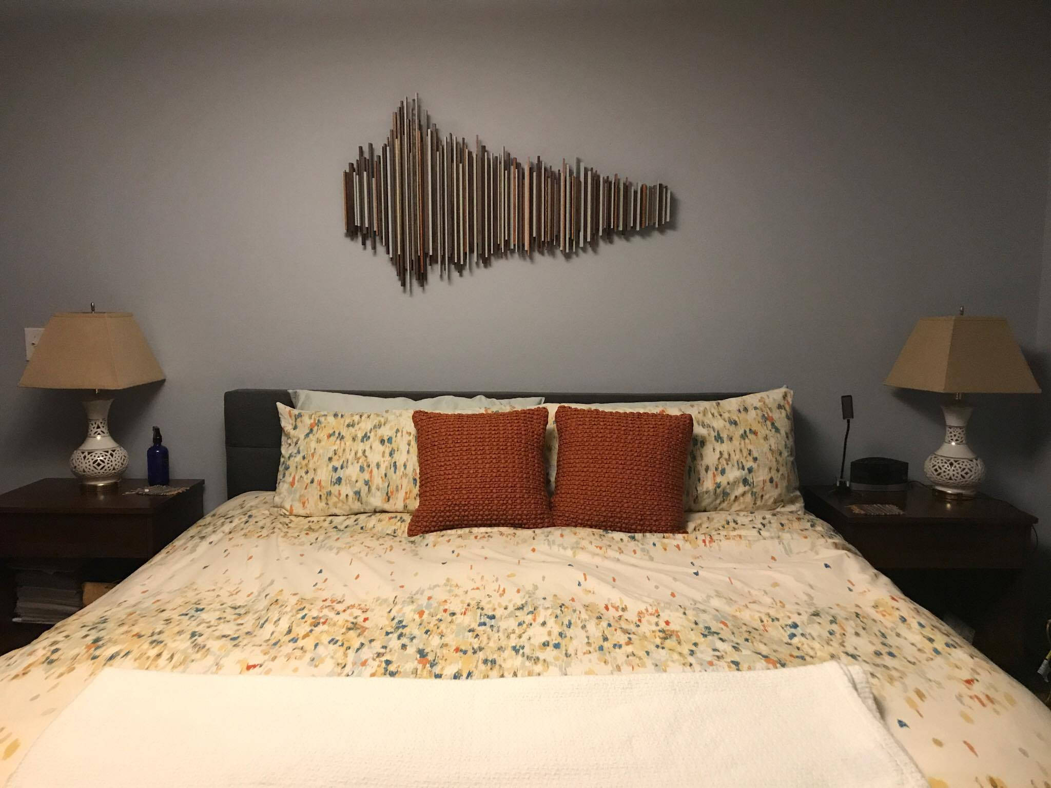 Custom 52 inch Wood Soundwave Wall Sculpture, Sound Wave Art, Based on ...