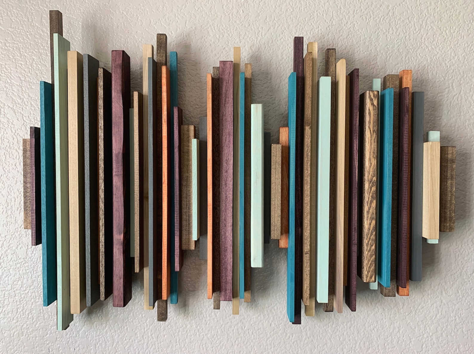 20 Inch Custom Sound Wave Art, Wood Soundwave Wall Sculpture, Waveform ...