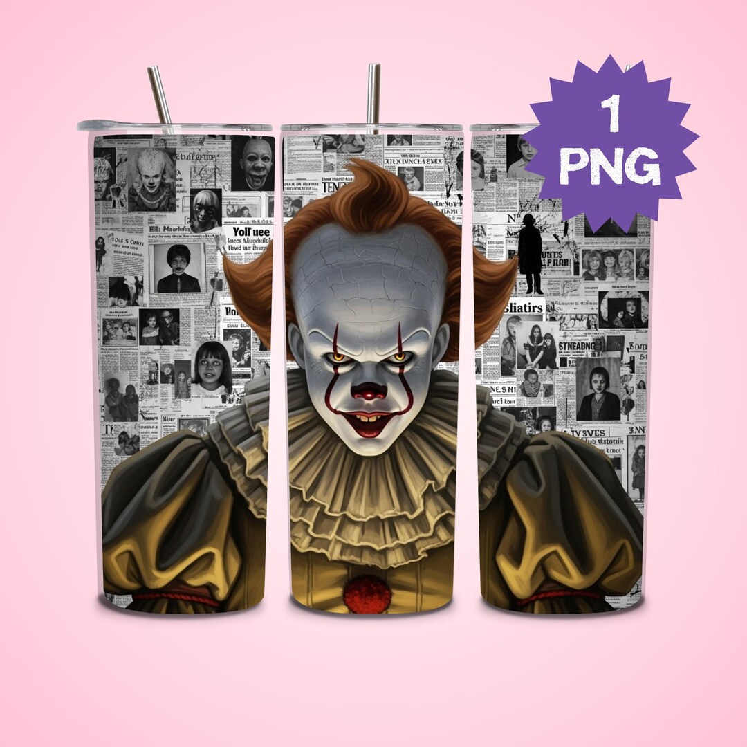 Horror Characters Straight Tumbler Wrap Png, Scary Halloween Spooky ...
