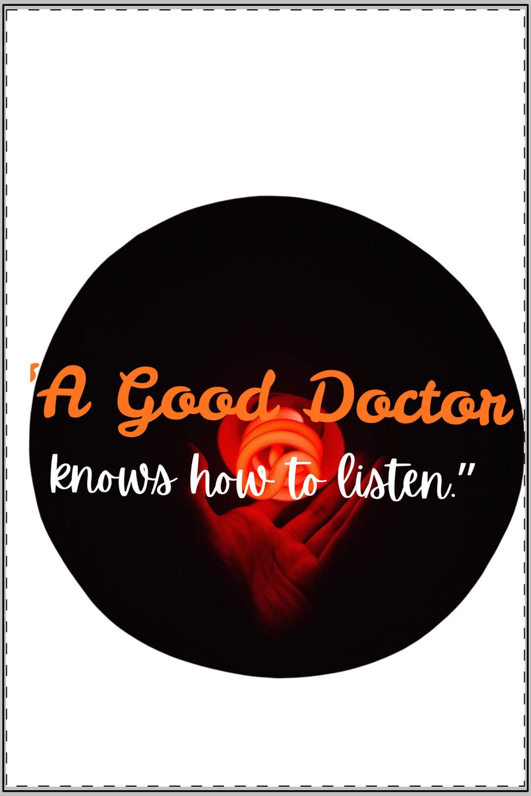 Inspirational Satin Poster - A Good Doctor Quote, Medical Decor, Doctor ...
