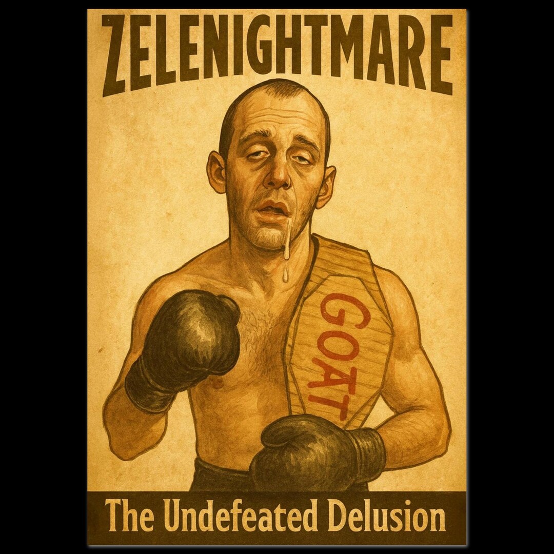 Zelenoff Boxing Prodigy Art Print - Satirical Portrait - Etsy