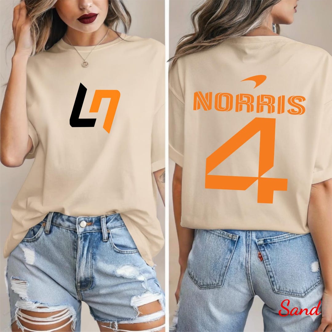 Lando Norris F1 Number 4 T-shirt - Mclaren Fan Gift LN4 - Etsy
