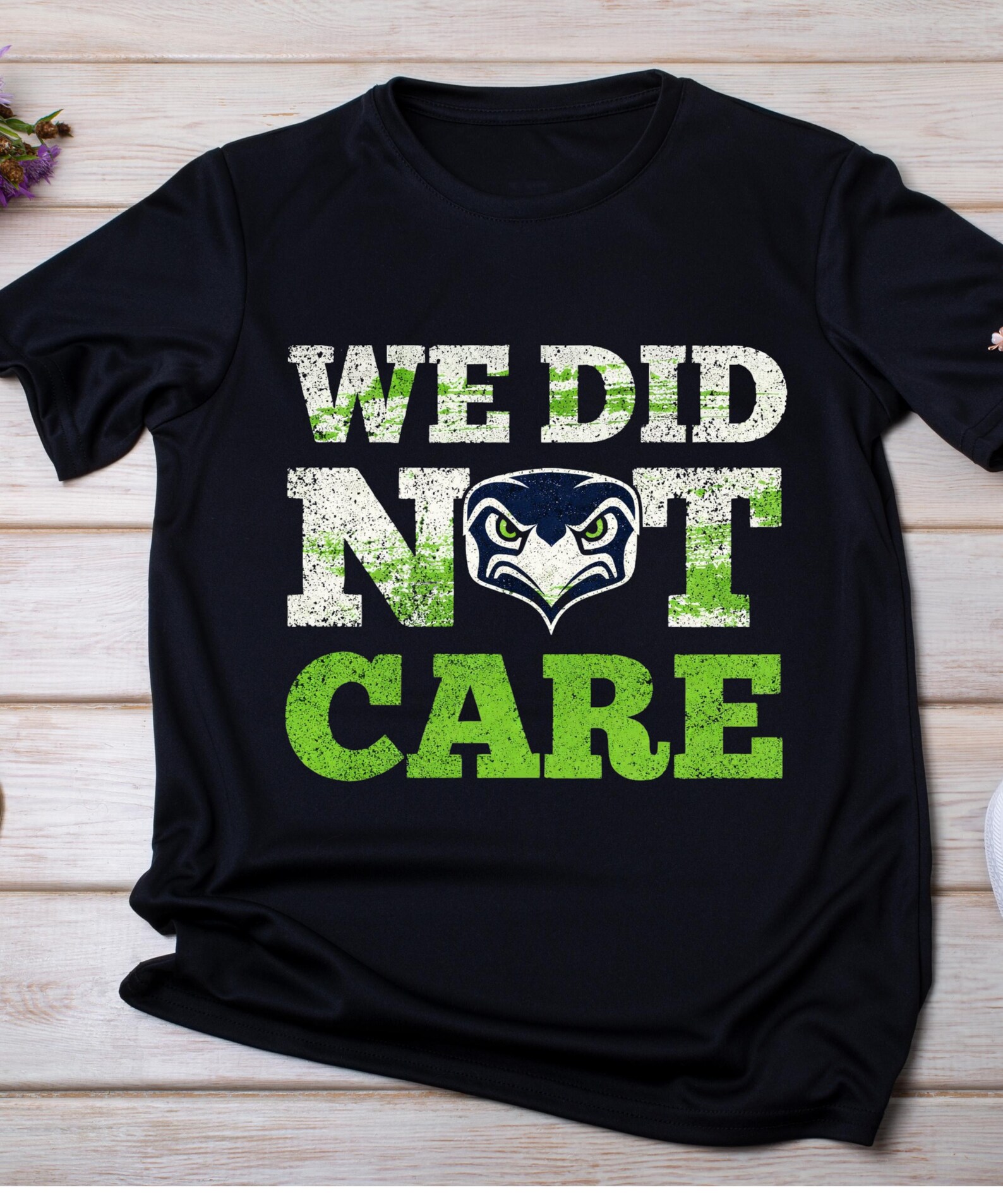 We Did NOT Care” PNG – Seattle Hawk-inspired Sports Attitude Design. - Etsy