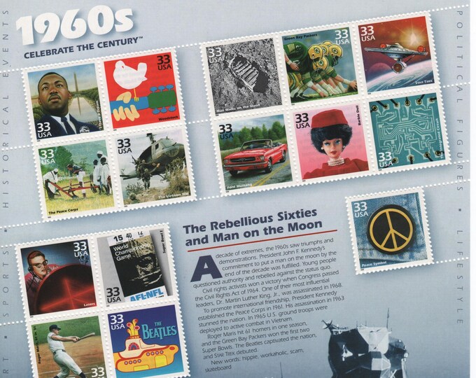 1960s CELEBRATE THE CENTURY Vintage Postage Stamps - Etsy