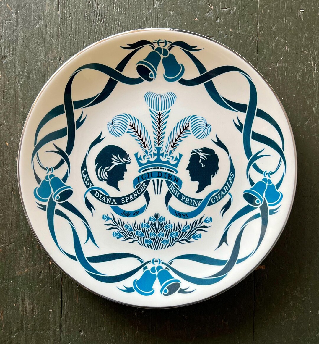 Charles & Diana Commemorative Wedding Plate From Wedgewood - Etsy