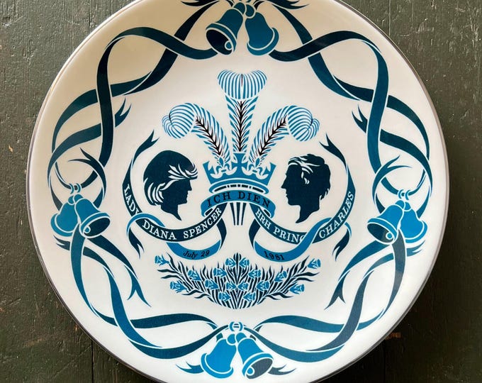 Charles & Diana Commemorative Wedding Plate From Wedgewood - Etsy