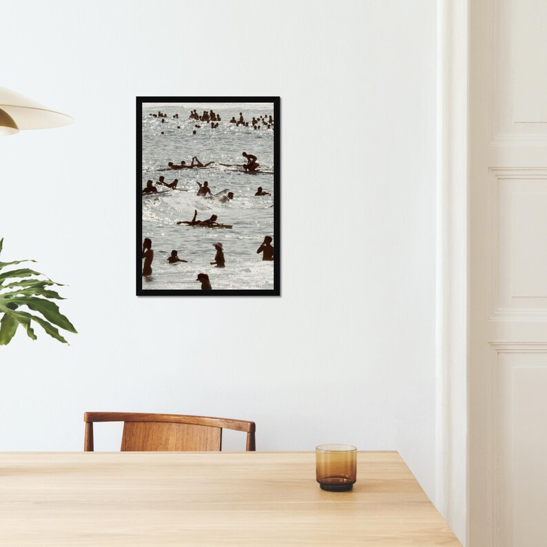 Summer Bondi Beach Poster, Surfers Print, Vintage Fine Art Photography ...