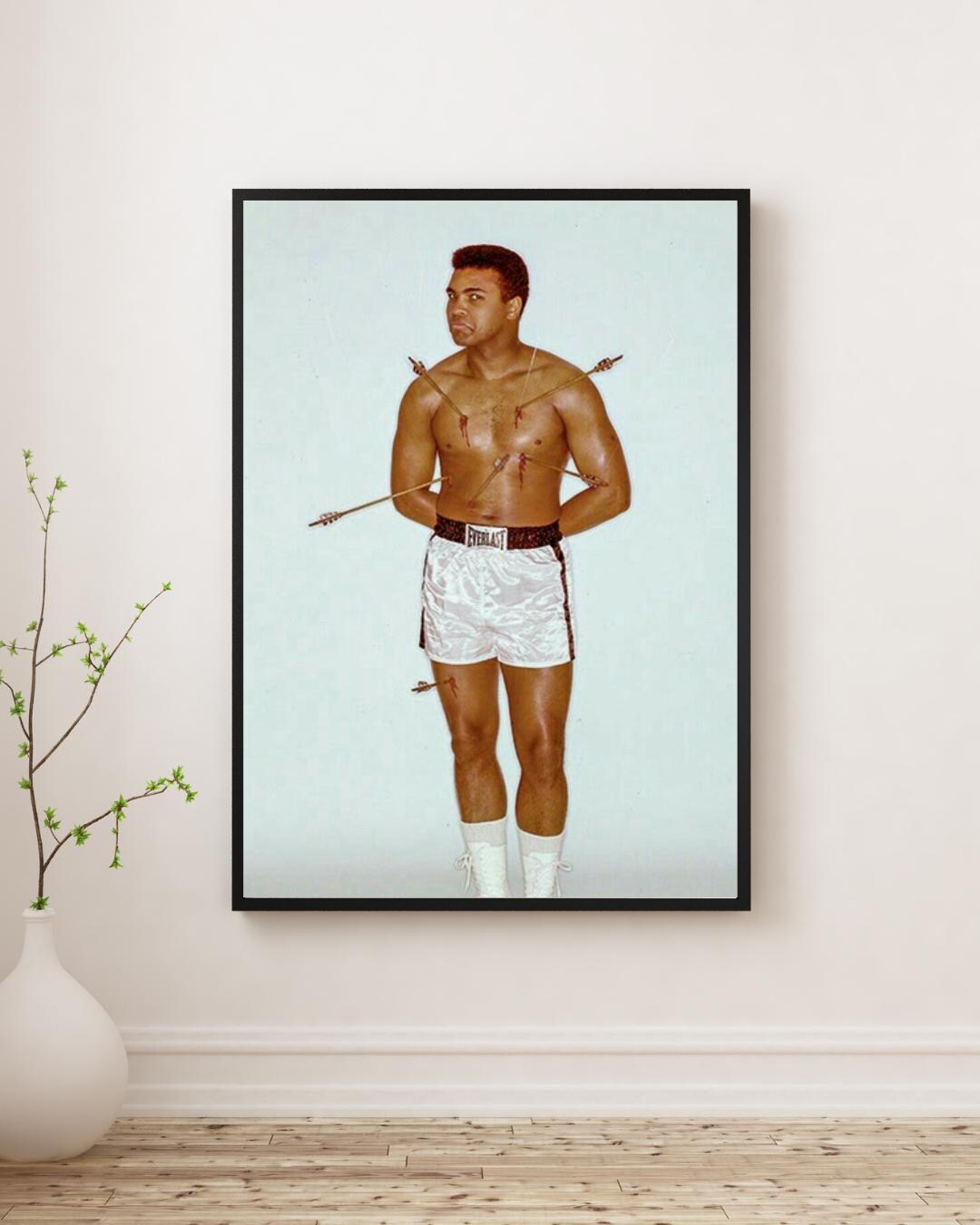 Boxing Poster, Muhammad Ali Training Photo, Sports Match Print, Vintage ...