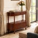 Vintage Kittinger Mahogany Console Table: Extendable Kidney Shape ...