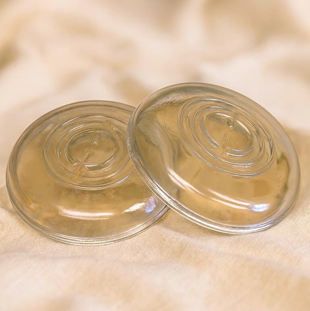 Pair Antique Mason Jar Lids Clear Glass Dome Canning Jar Lids - Wire ...