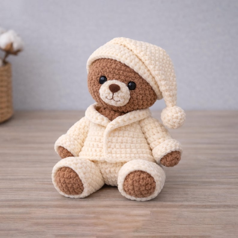 Teddy Bear Crochet Pattern PDF | Amigurumi Bear Plush Toy With Clothes ...