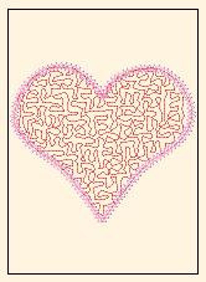 Valentine's Day Stipple Heart Digital Embroidery Design | Etsy