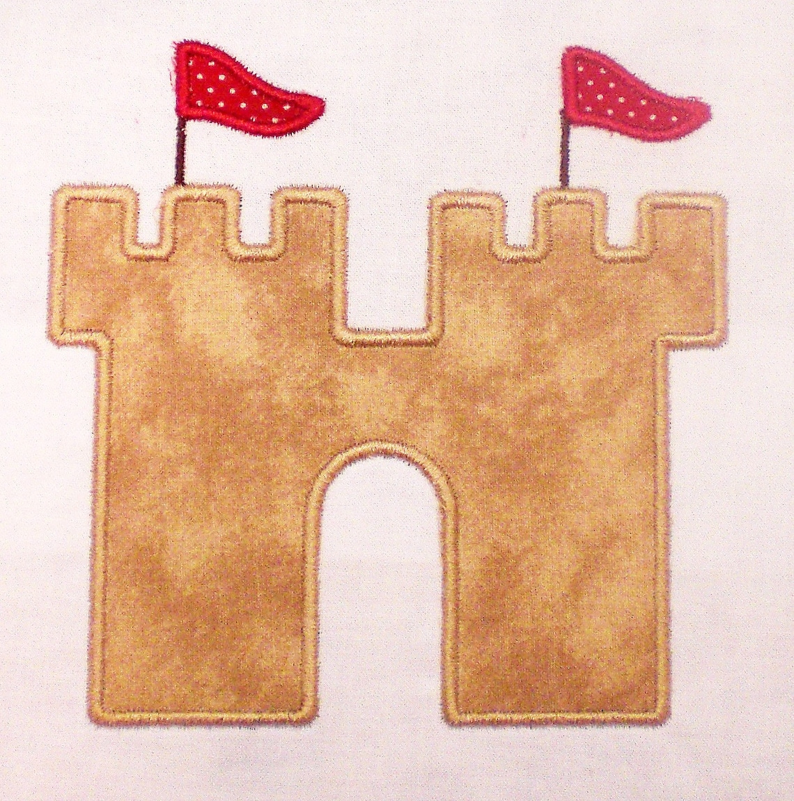 Summer Sand Castle Embroidery Design Applique - Etsy