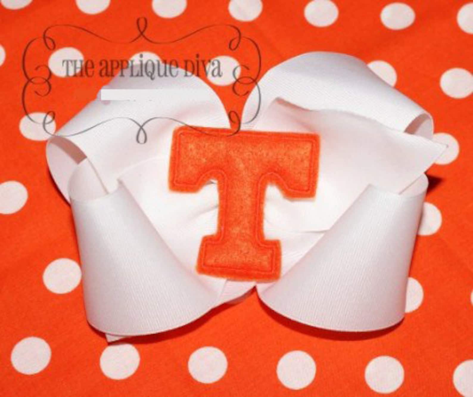 Letter T Hair Bow Center Digital Embroidery Machine Applique Design - Etsy