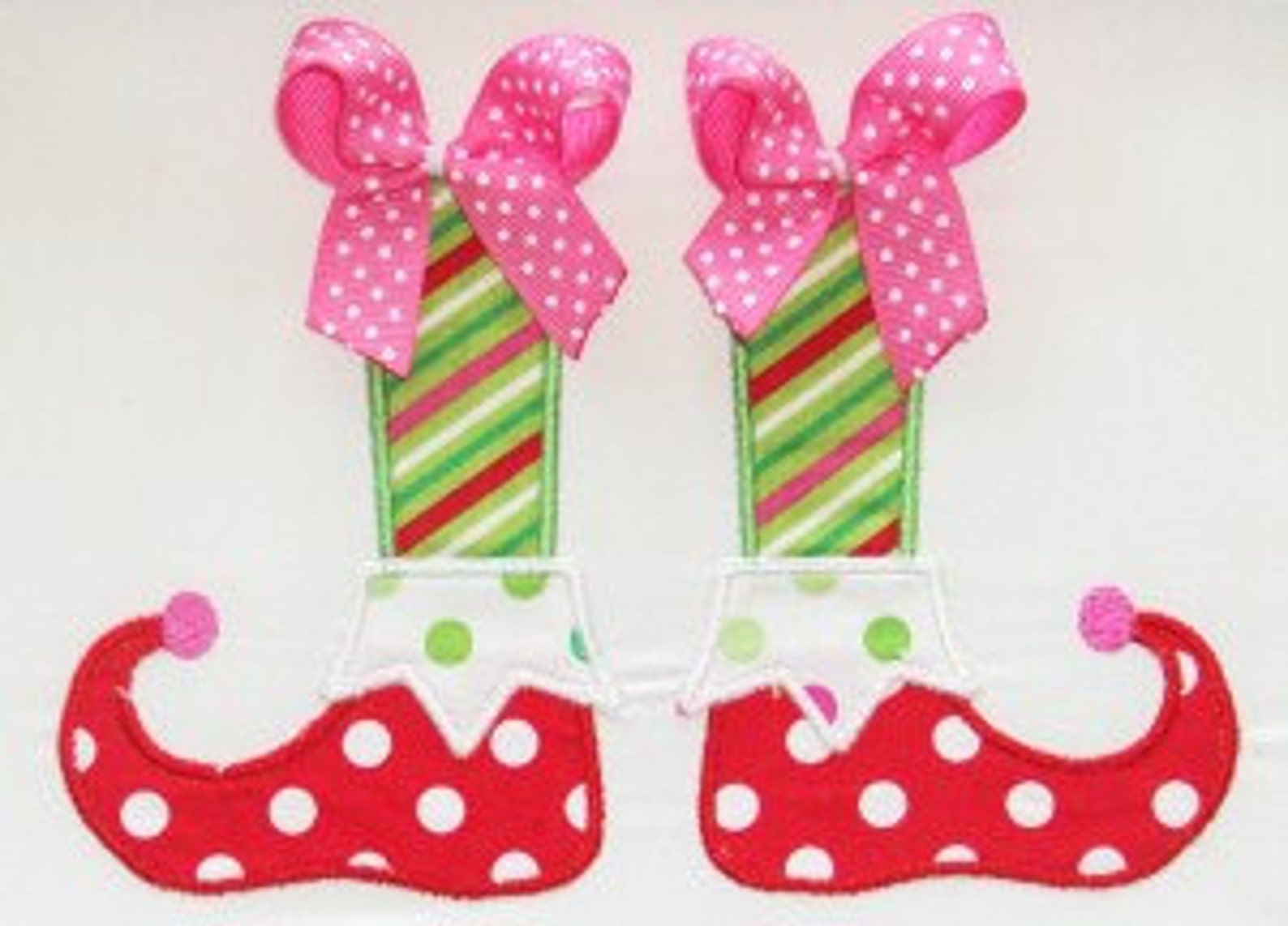 Christmas Elf Shoes Embroidery Design Machine Applique - Etsy