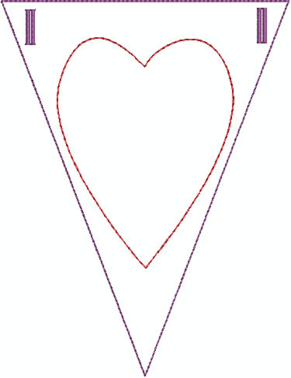 Valentine's Day Love Pennant Banner Digital Embroidery Design Machine ...