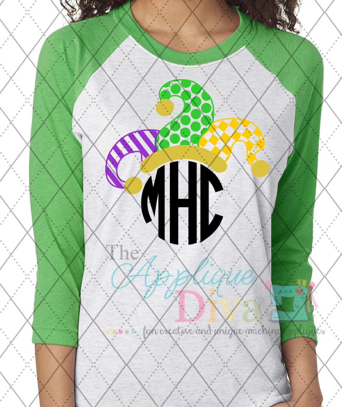 Jester Hat Add on for Monogram SVG DXF File | Etsy