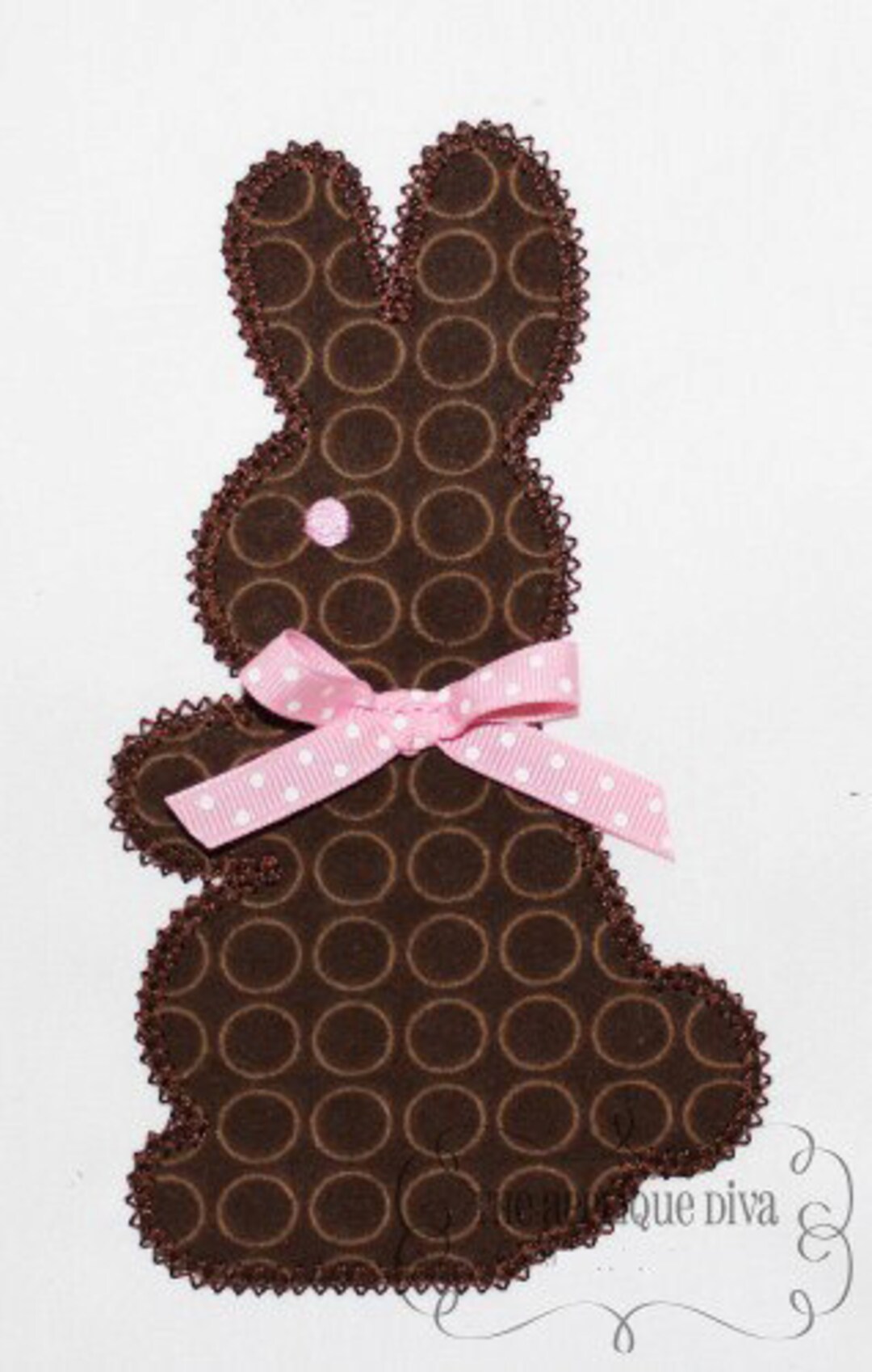 Easter Chocolate Bunny Embroidery Design Machine Applique - Etsy