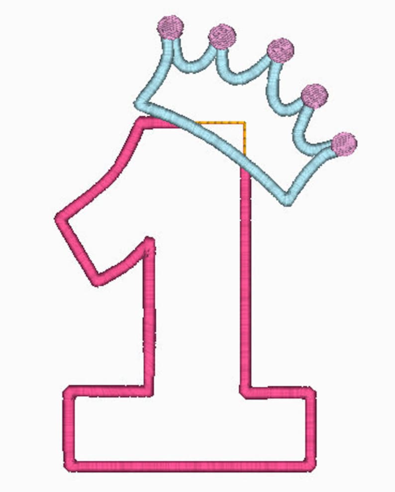 Princess Numbers 1 to 9 Embroidery Design Machine Applique Set - Etsy