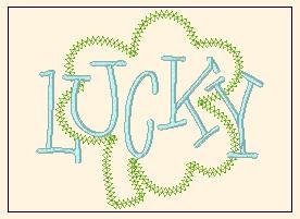 St Patrick's Day Lucky Shamrock Digital Embroidery Design - Etsy