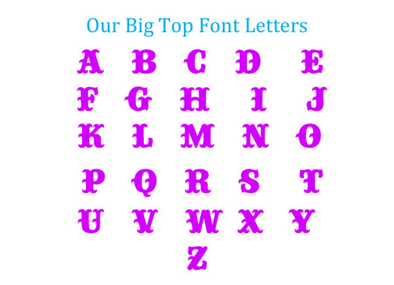 Big Top Pennant Font Bunting Banner Digital Embroidery Design - Etsy