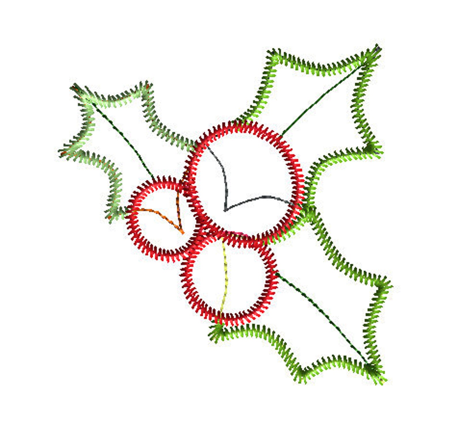 Christmas Holly Embroidery Design Machine Applique - Etsy