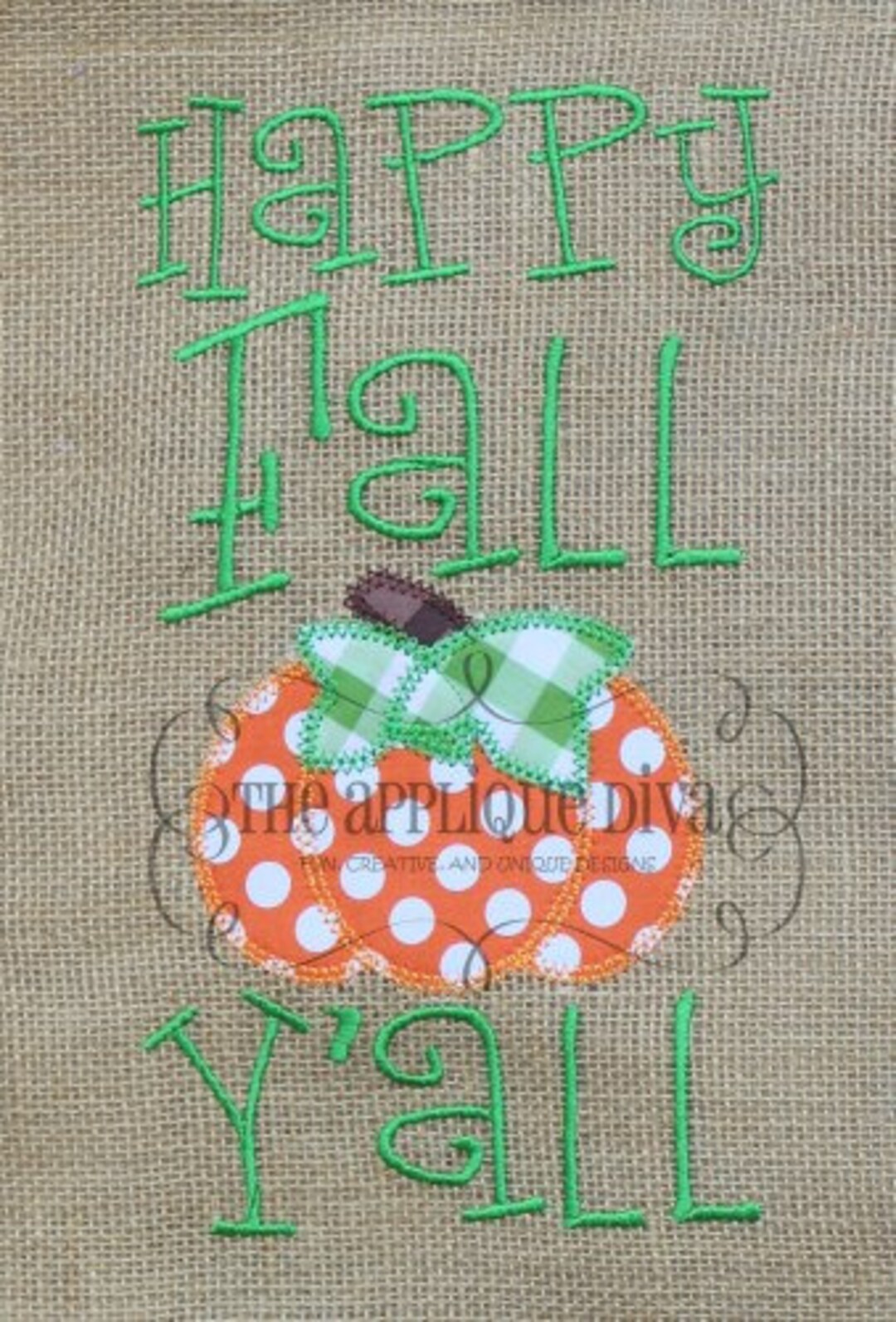 Happy Fall Ya'll Digital Embroidery Design Machine Applique - Etsy