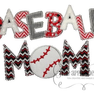 Summer Baseball Mom Digital Embroidery Design Machine Applique - Etsy