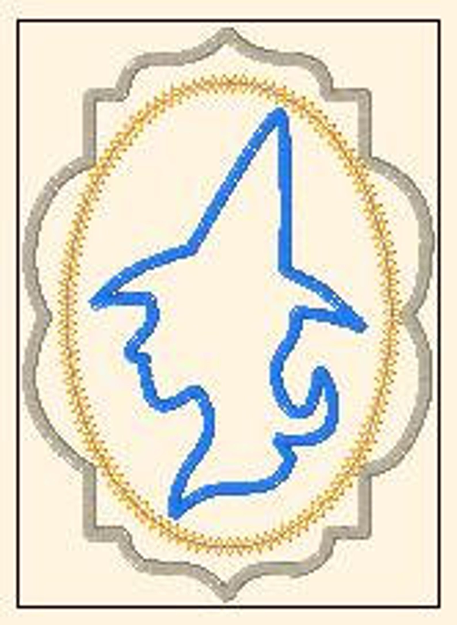 Halloween Witchy Frame Silhouette Digital Embroidery Design | Etsy