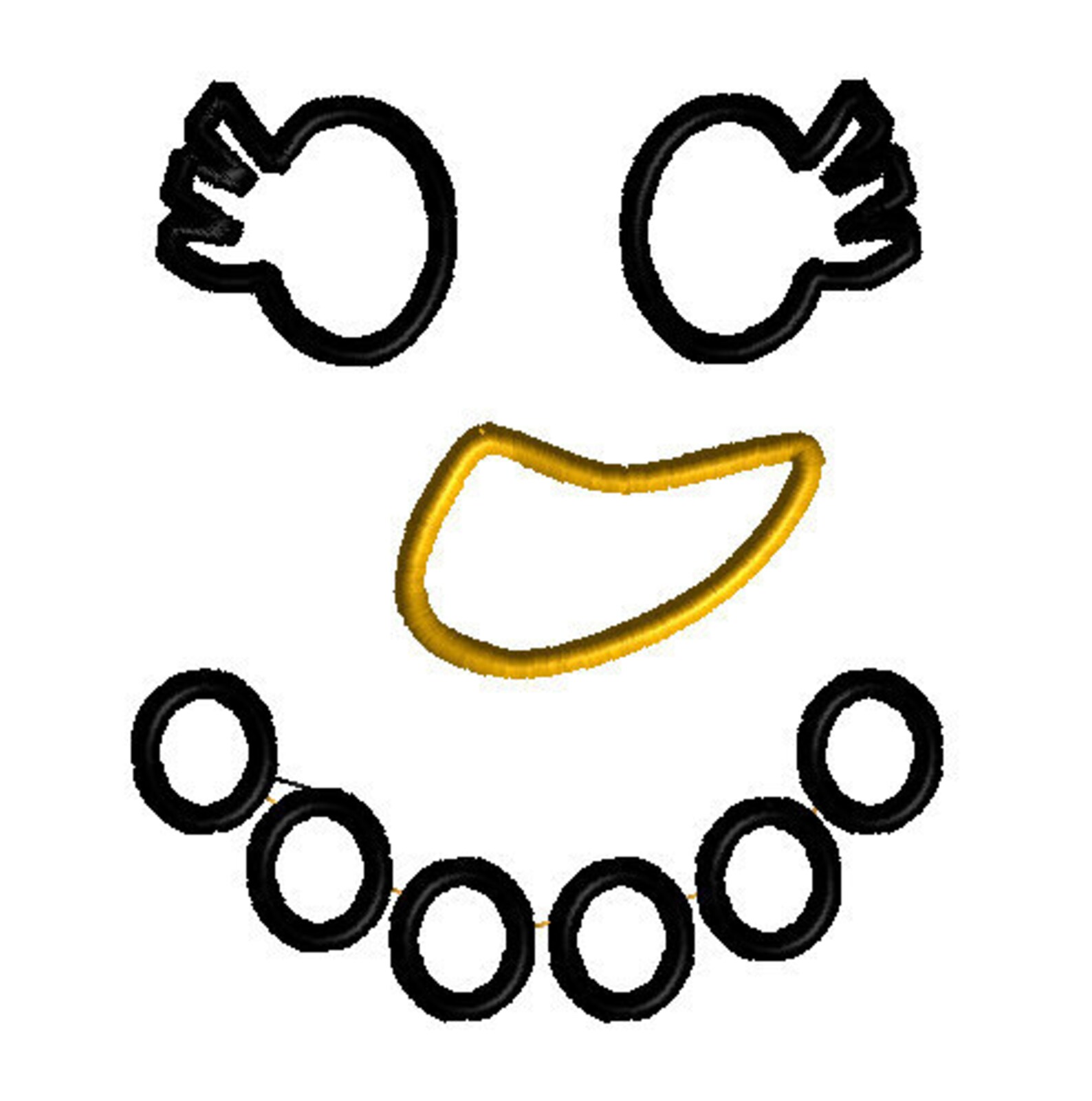 Winter Snow Girl Face Embroidery Design Machine Applique - Etsy