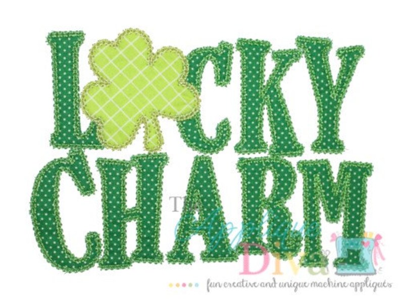 Spring St Patrick's Day Lucky Charm Digital Embroidery - Etsy