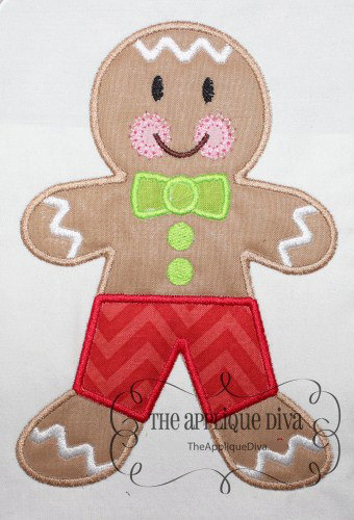 Christmas Gingerbread Boy Digital Embroidery Design Machine - Etsy