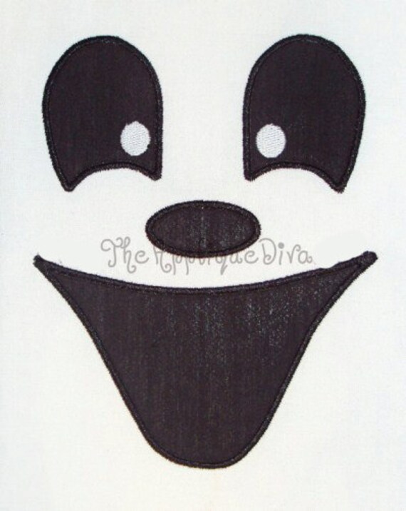 Halloween Boy Ghost Face Embroidery Design Machine Applique - Etsy