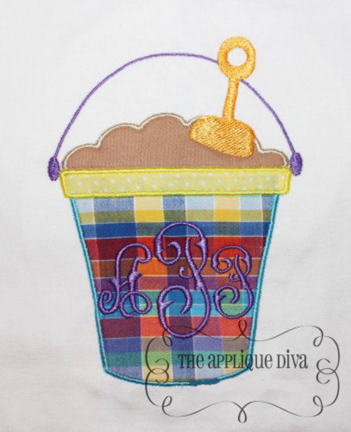 Summer Simple Sand Pail Embroidery Design Machine Applique - Etsy