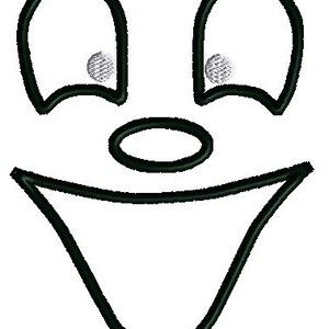 Halloween Boy Ghost Face Embroidery Design Machine Applique - Etsy