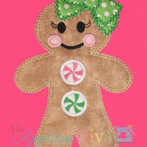 Gingerbread Applique - Etsy