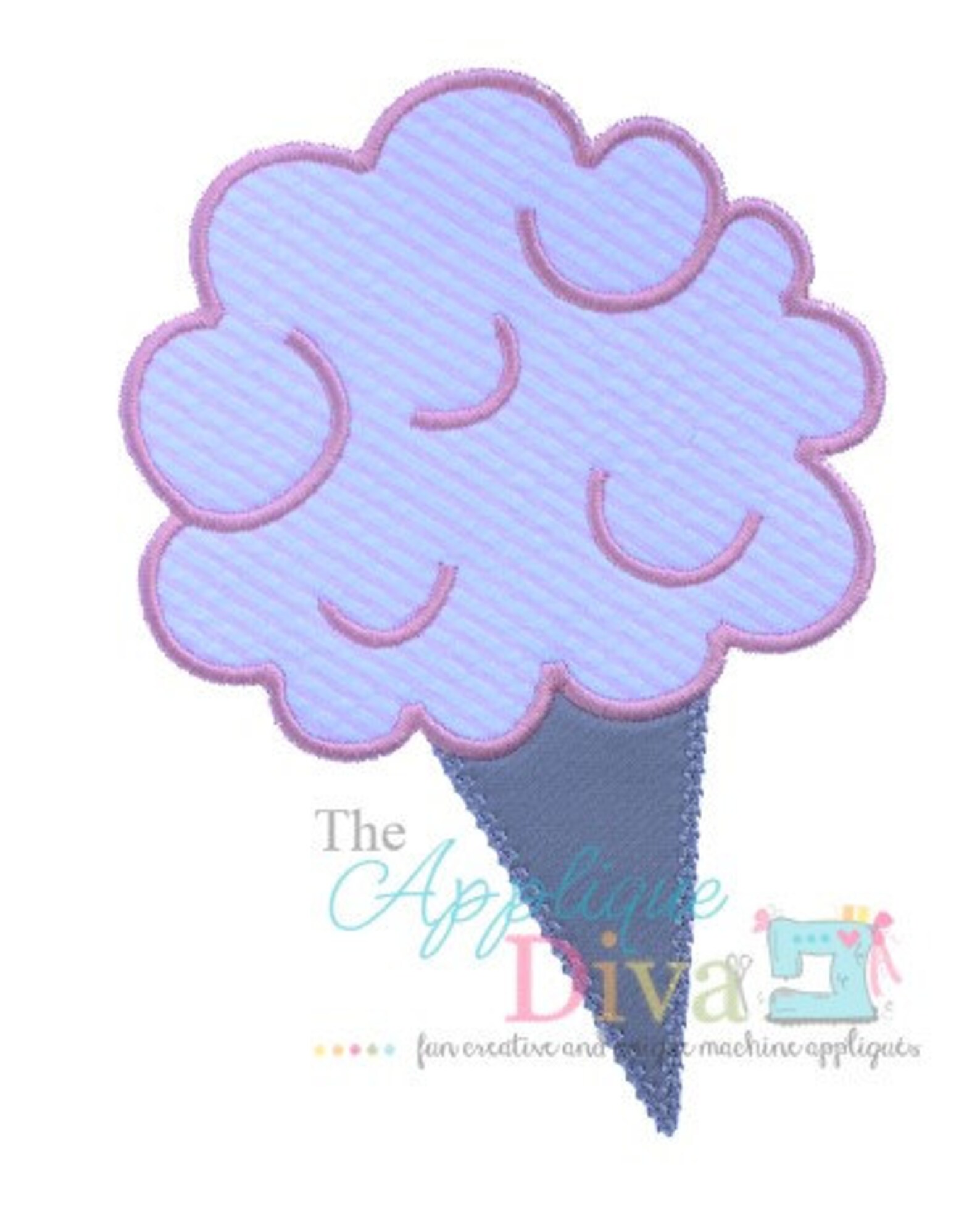 Circus Summer Cotton Candy Digital Embroidery Design Machine - Etsy