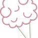 Circus Summer Cotton Candy Digital Embroidery Design Machine Applique ...