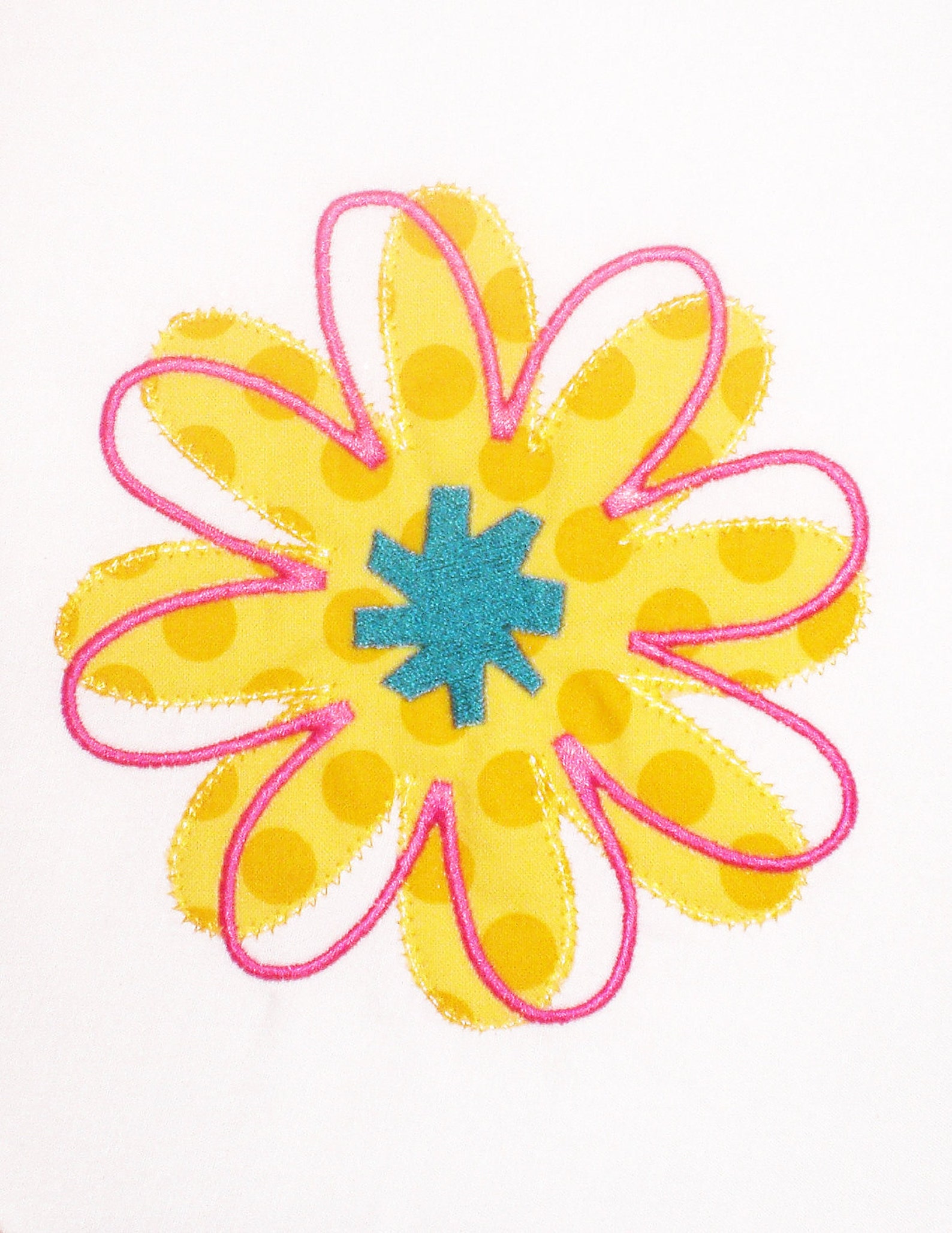 Twisted Flower Embroidery Design Machine Applique - Etsy