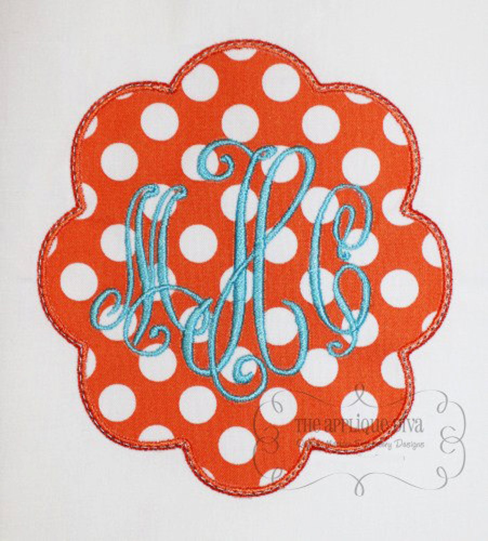 Simple Scalloped Frame Embroidery Design Machine Applique - Etsy