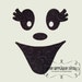 Halloween Girl Ghost Face Embroidery Design Machine Applique - Etsy