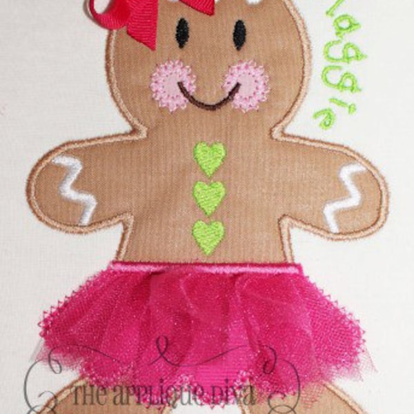 Gingerbread Applique - Etsy